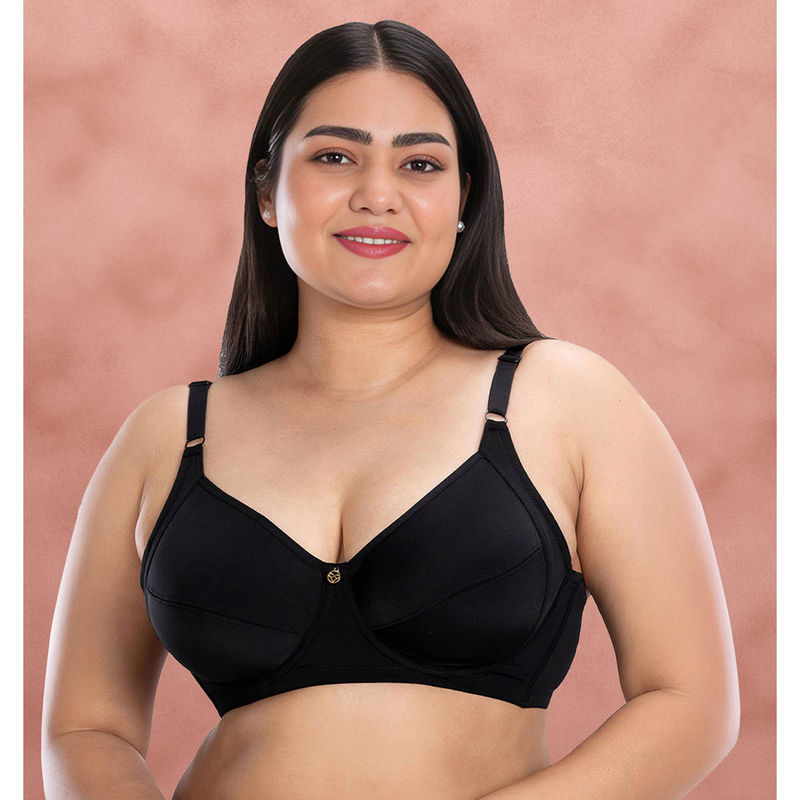 Buy Shyaway Black Beauty Seamed Non Padded Wired Bra Online
