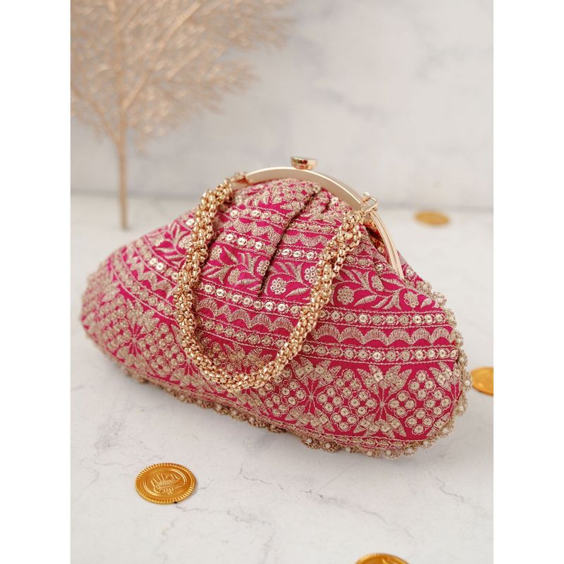 Buy AMYRA Mirai Vintage Clutch - Pink Online Buy AMYRA Mirai Vintage Clutch - Pink Online