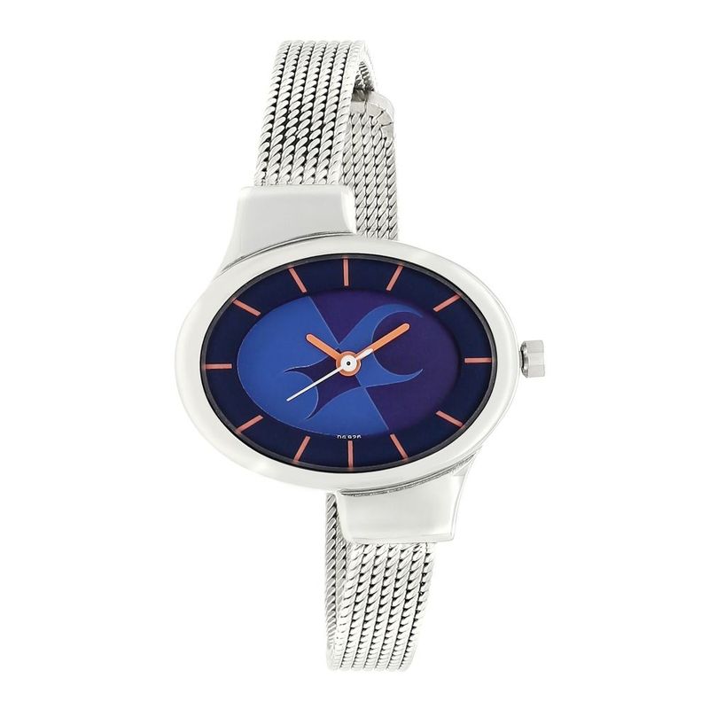 Buy Fastrack Blue Dial Stainless Steel Strap Watch Online