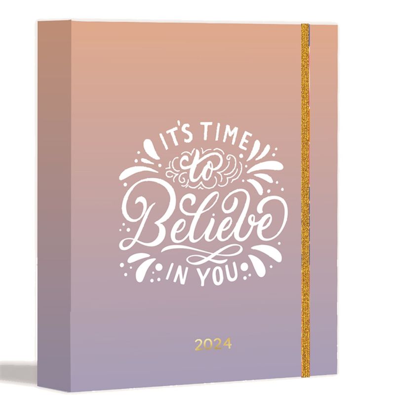 Buy Happywagon 2024 Believe Wiro Wrap Planner Online