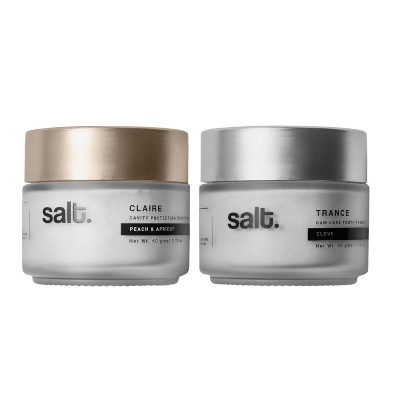 Buy Salt. Oral Care Claire Day & Trance Night Tooth Powder Combo Online
