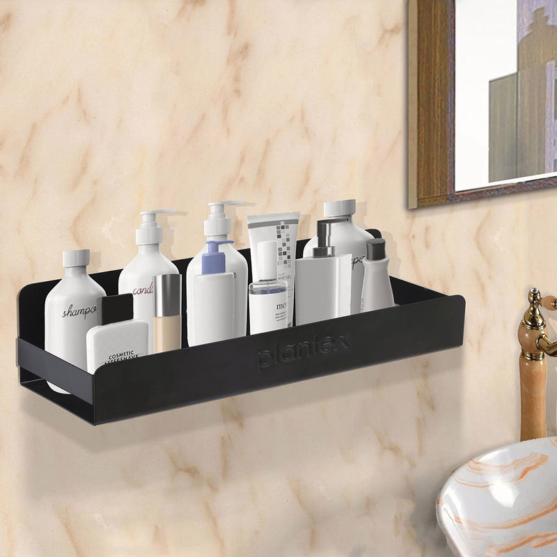 Buy Plantex Gi Metal Bathroom/Kitchen Shelf (Black) Online