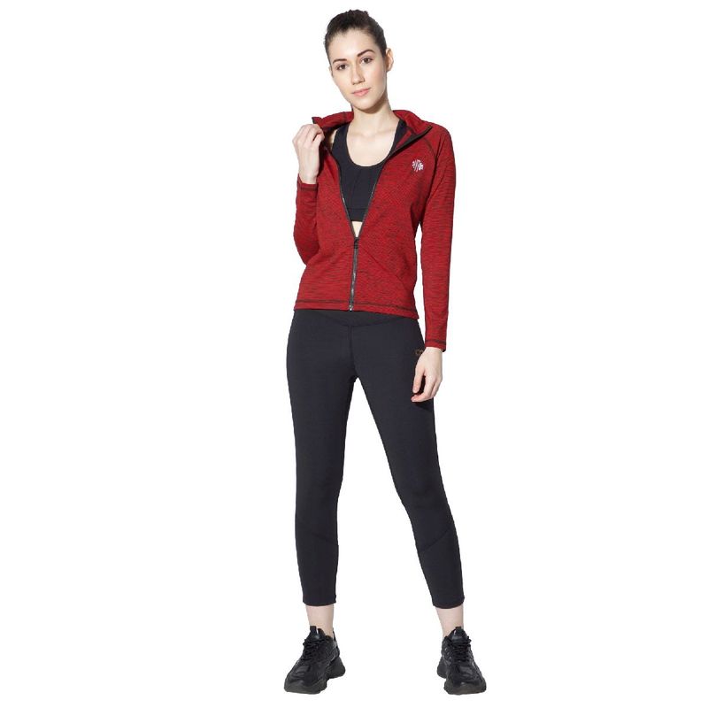 Buy Silvertraq Barcode Track Jacket Black - Red Online