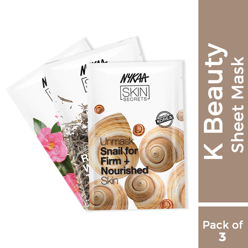 Buy Nykaa Naturals K-Beauty Sheet Masks Combo Online