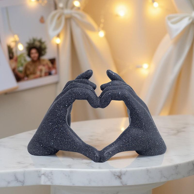 Buy Golden Peacock Heart Shape Hand Showpiece Online