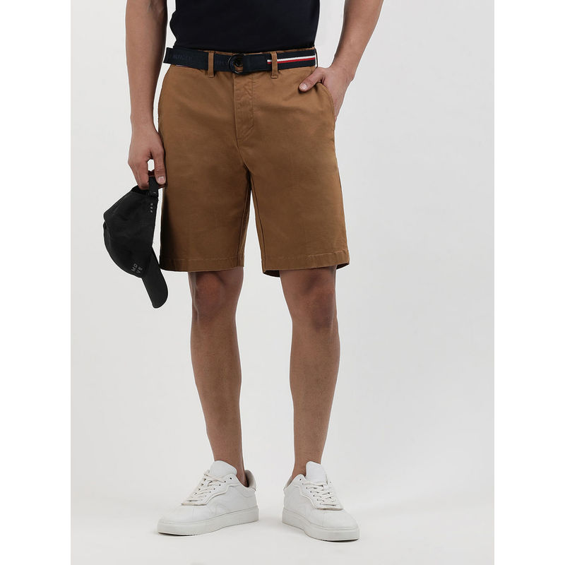 Buy Tommy Hilfiger Mens Brown Color Shorts Online