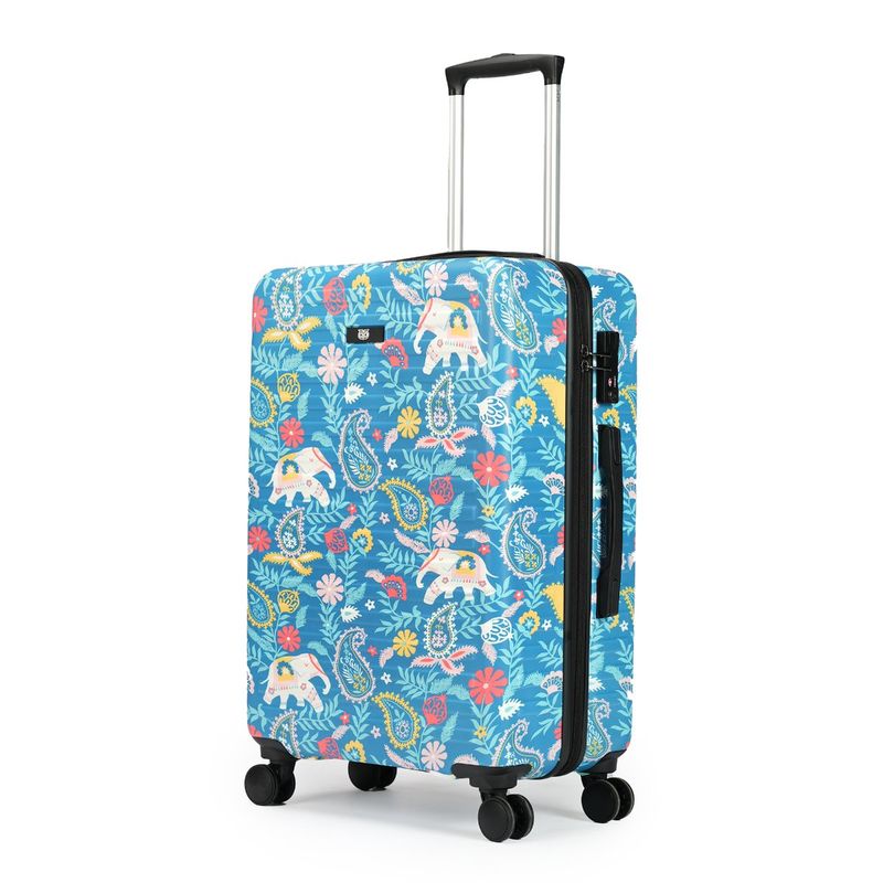 Buy Assembly Blue Premium Hard-Sided Paisley Printed Medium Check-in ...
