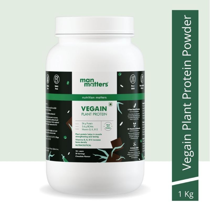 Buy Man Matters Vegain Plant Protein Powder For Men Online