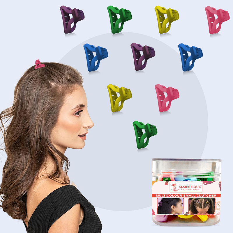 Buy Majestique Stylish Premium Matte Acrylic Hair Clutcher Claw Clips ...