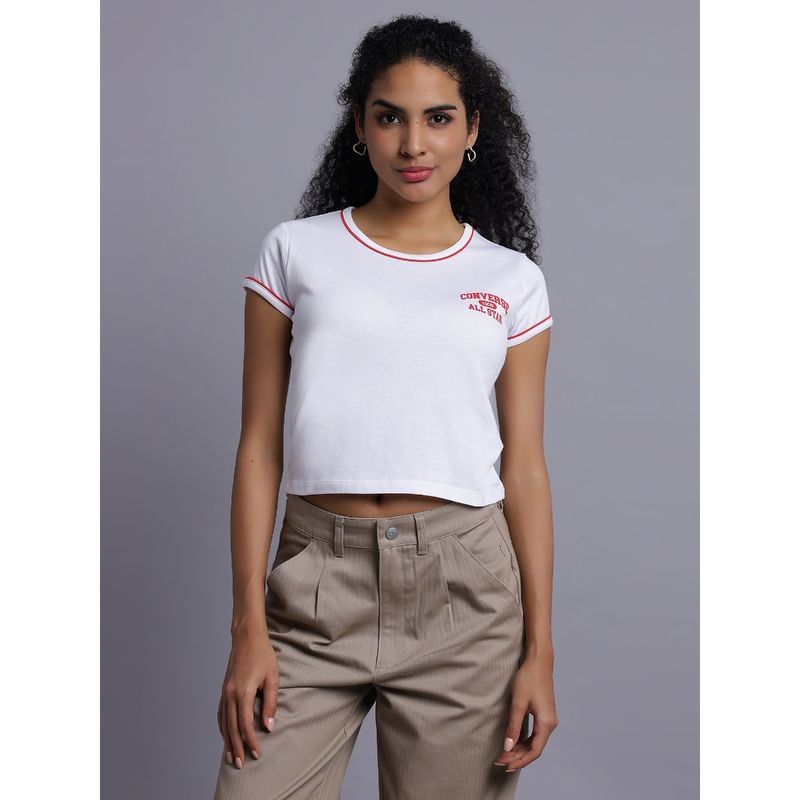 Buy Converse Female White All Star Ringer Top Online