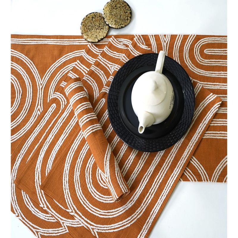 Buy ODE & CLEO Cotton Table Mat Placemat for Dining Table Washable 6 ...