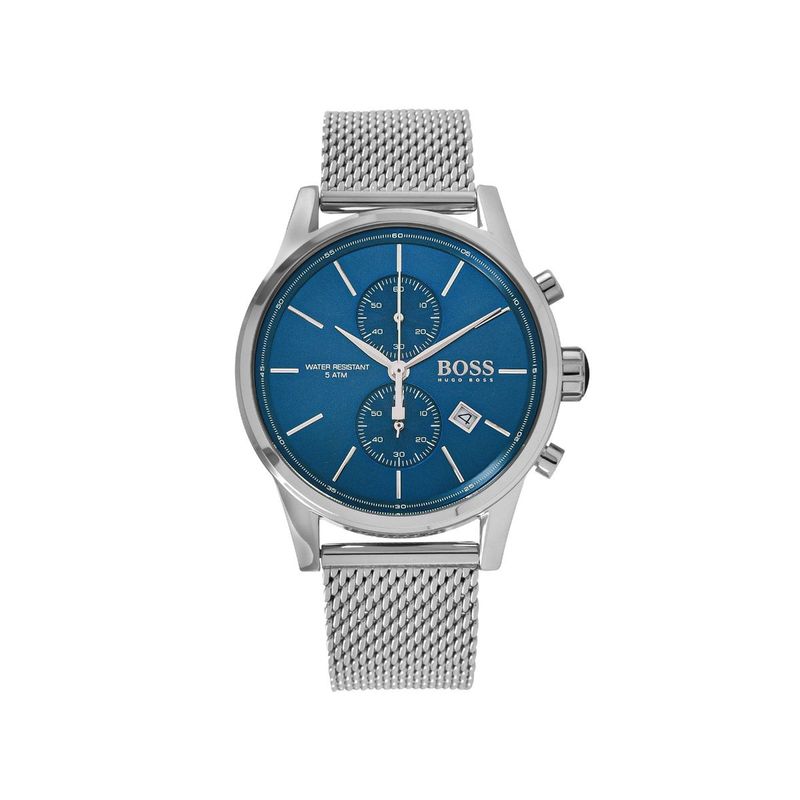 Buy Hugo Boss Watches Mesh Chronograph|Date Analog Blue Dial Men Watch ...
