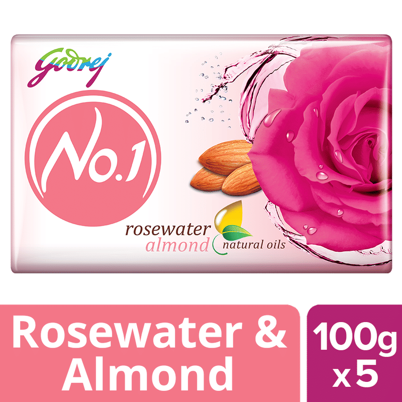 Buy Godrej No.1 Rosewater & Almonds Soap Buy 4 Get 1 Free Online Buy Godrej No.1 Rosewater & Almonds Soap Buy 4 Get 1 Free Online