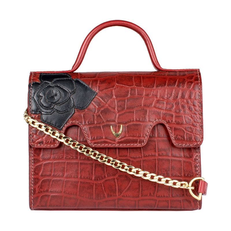 Buy Hidesign Fifi 01 Red Hand Bag Online