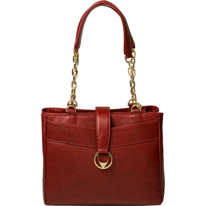 Buy Hidesign Azha 02 Red Hand Bag Online