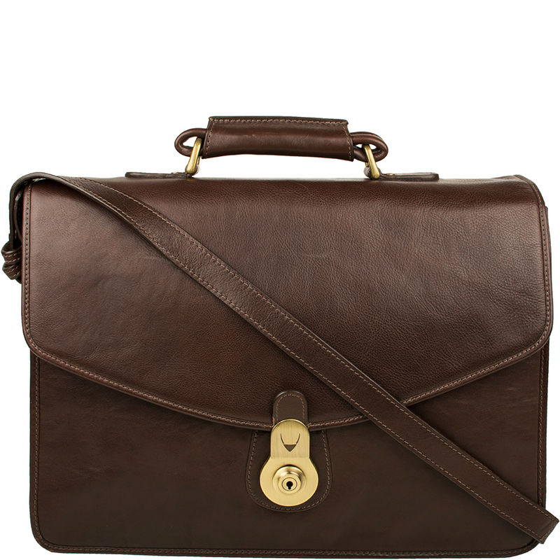 Hidesign Gi First Brown Brief Case: Buy Hidesign Gi First Brown Brief ...
