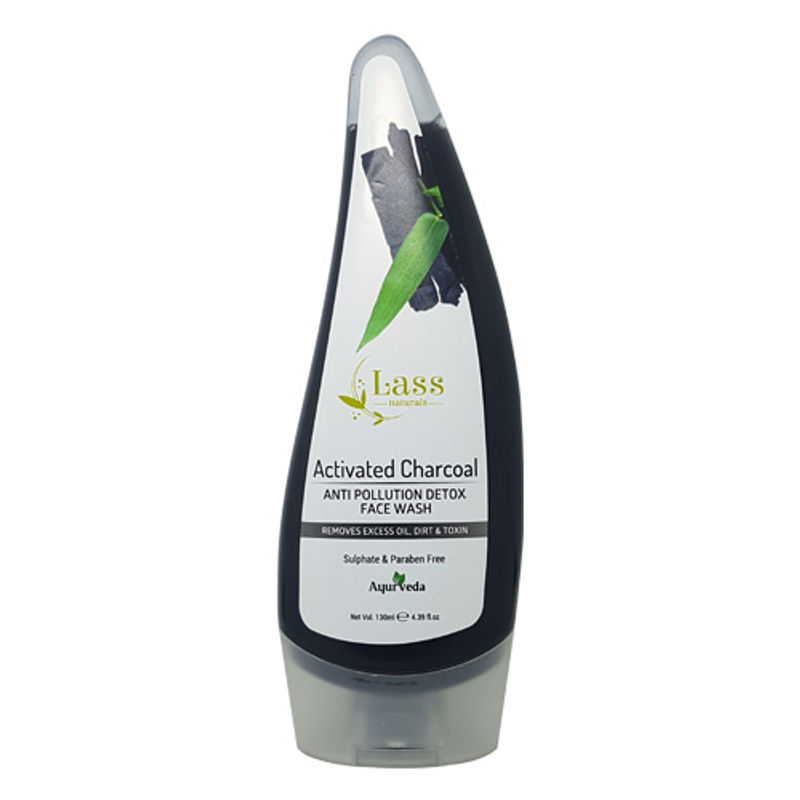 Buy Lass Naturals Activated Charcoal Anti-Pollution Detox Face Wash Online