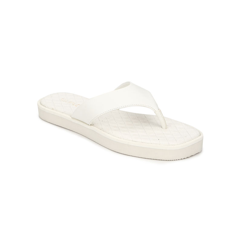 Buy Truffle Collection Pu Wide Strap Flip Flops Online