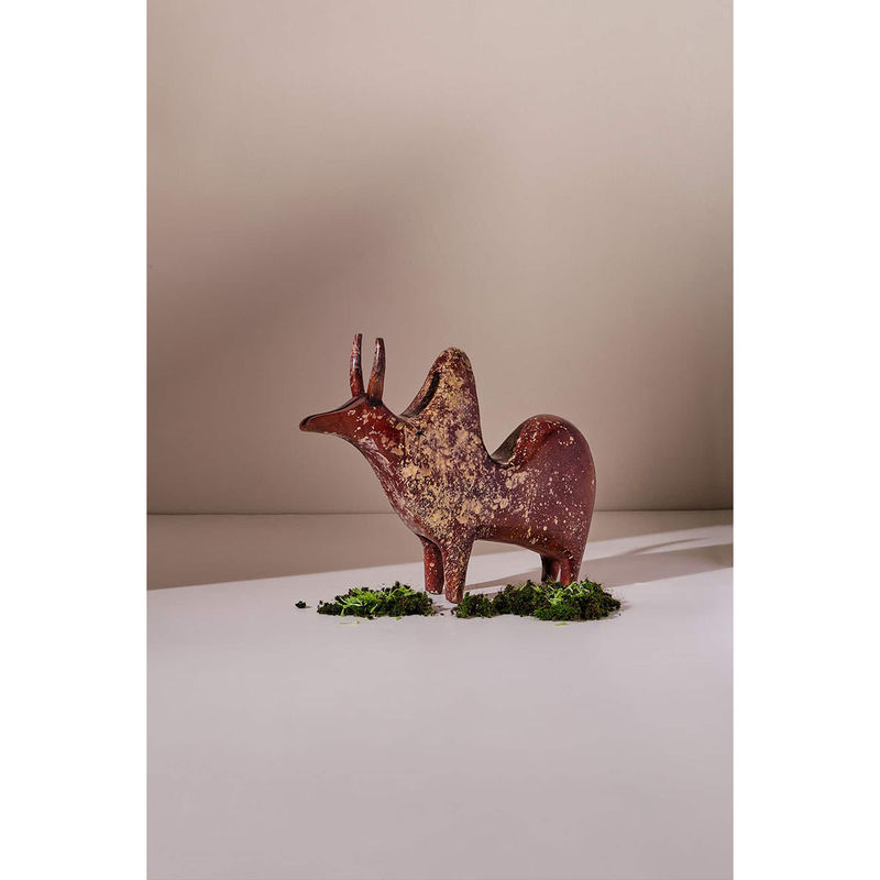 Buy Freedom Tree Indus Bull Wood Animal Figurine Online