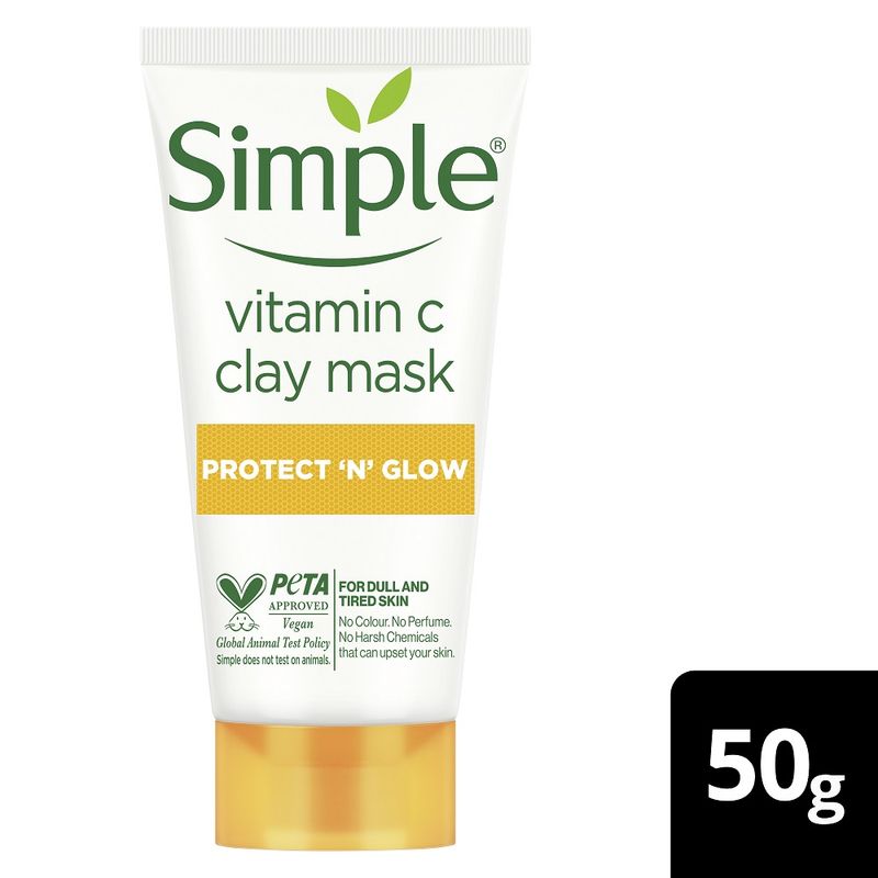 Buy Simple Protect N Glow Vitamin C Brighten Clay Mask Online