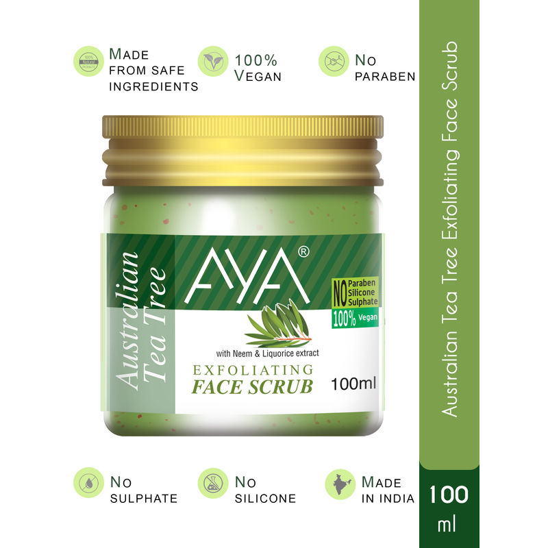 AYA Tea Tree Exfoliating Face Scrub: Buy AYA Tea Tree Exfoliating Face ...