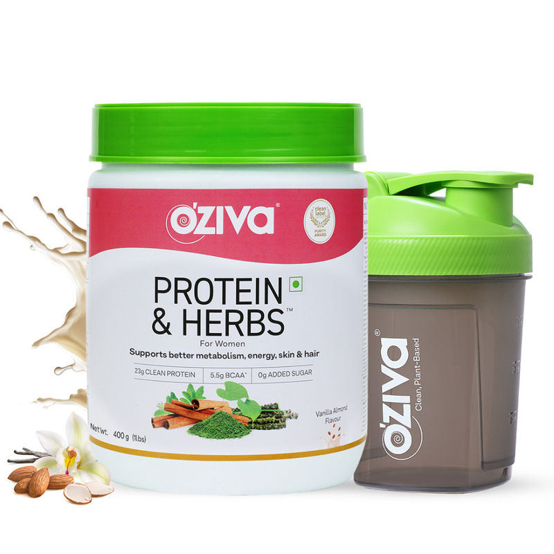 Buy Oziva Protein & Herbs Women + Free Oziva Shaker Online