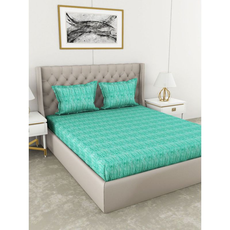 Buy BIANCA Mt Xl-King Bedsheet Teal M Online