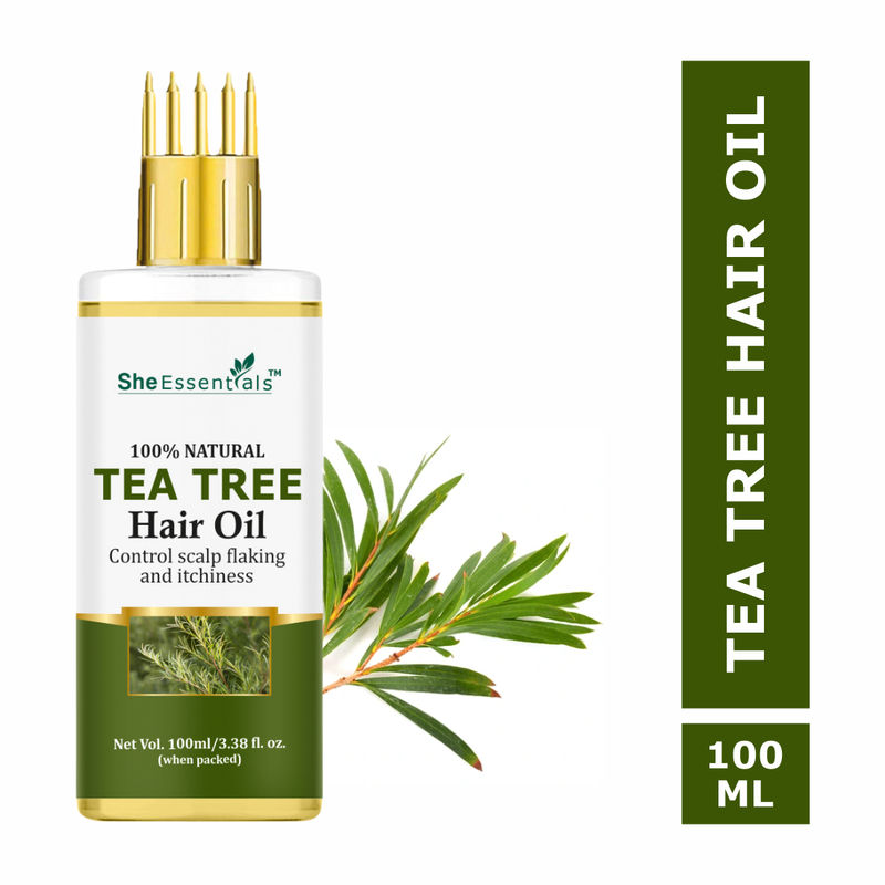 Buy She Essentials Tea Tree Anti Dandruff Hair Treatment Oil For Dry ...