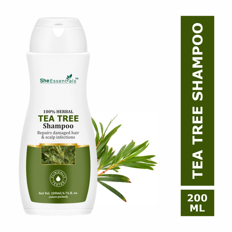 Buy She Essentials Tea Tree Hair Shampoo For Anti Dandruff & Control ...