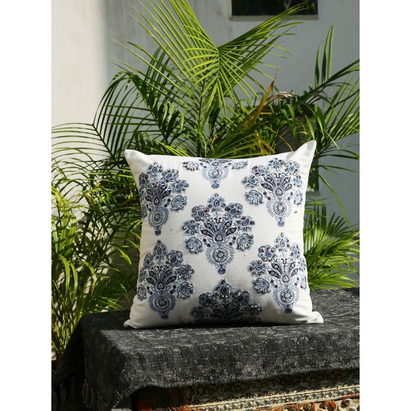 Buy Amoli Concepts Mughal Flower Design Embroidered & Embellished ...