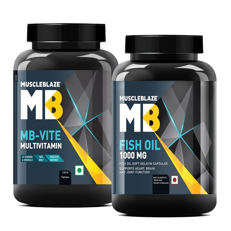 Buy MuscleBlaze Mb-vite Multivitamin With Omega 3 Fish Oil 1000 Mg ...