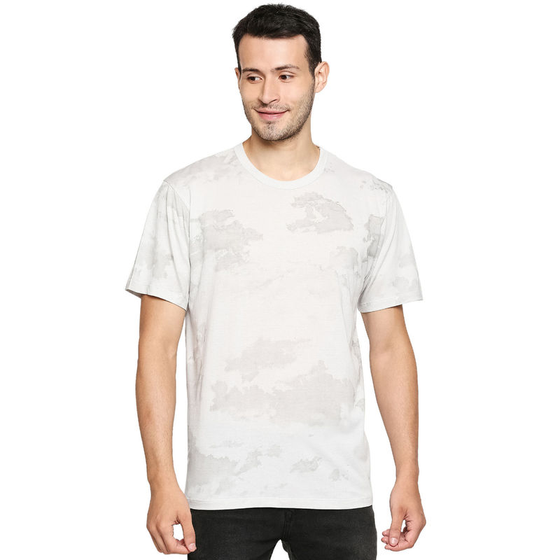 Buy Effy Unisex Tee Shirts In Cloud Print Neutral (XXS) Online