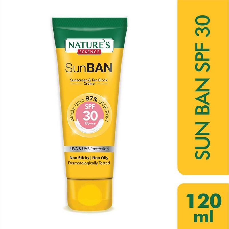 Buy Nature's Essence Sunban SPF 30 PA+++ Sunscreen & Tan Block Creme Online