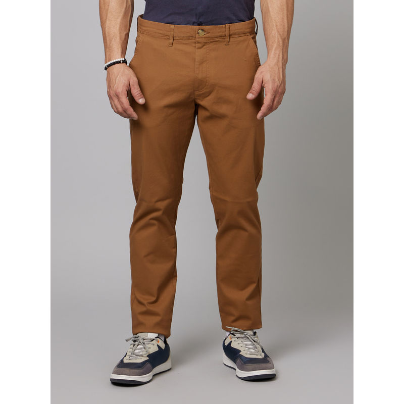 Buy CELIO Mens Brown Chino Trouser Online