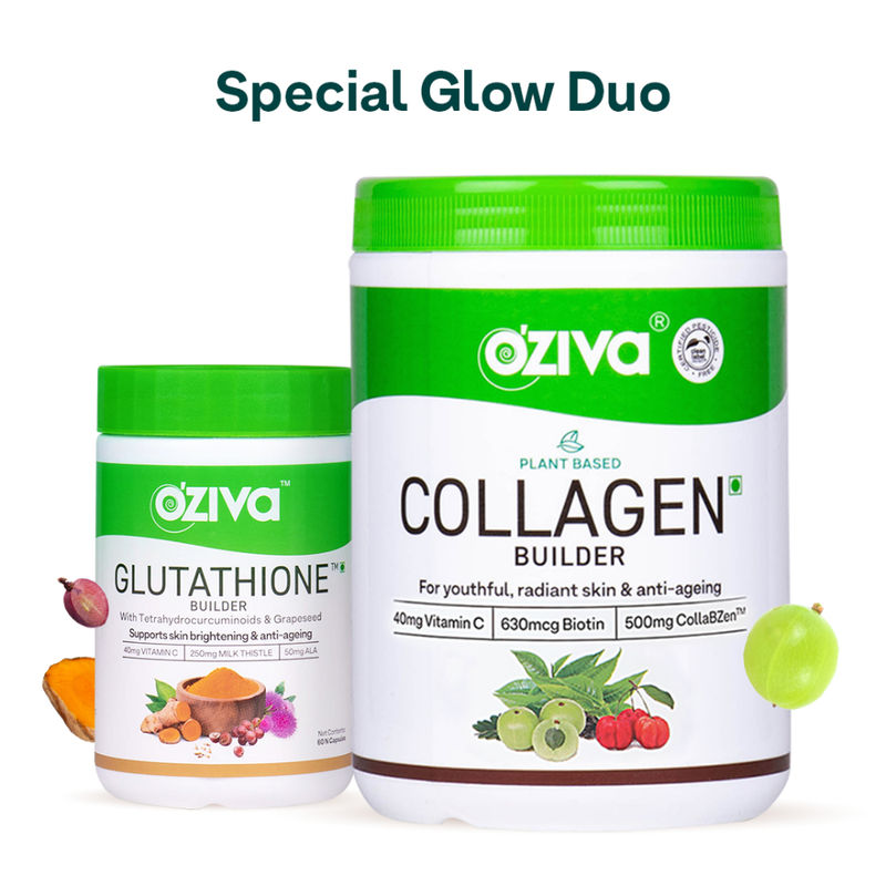 Buy Oziva Plant Based Collagen Builder And Oziva Glutathione Builder Online