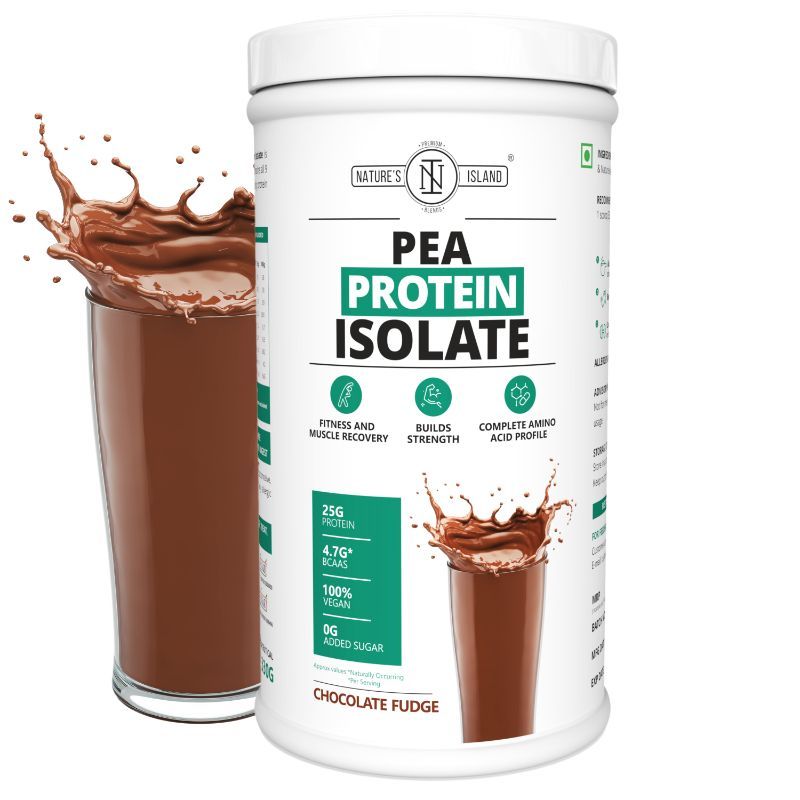 Buy Nature's Island Pea Protein Isolate (23g Protein, 4.4g Bcaas, 100% ...