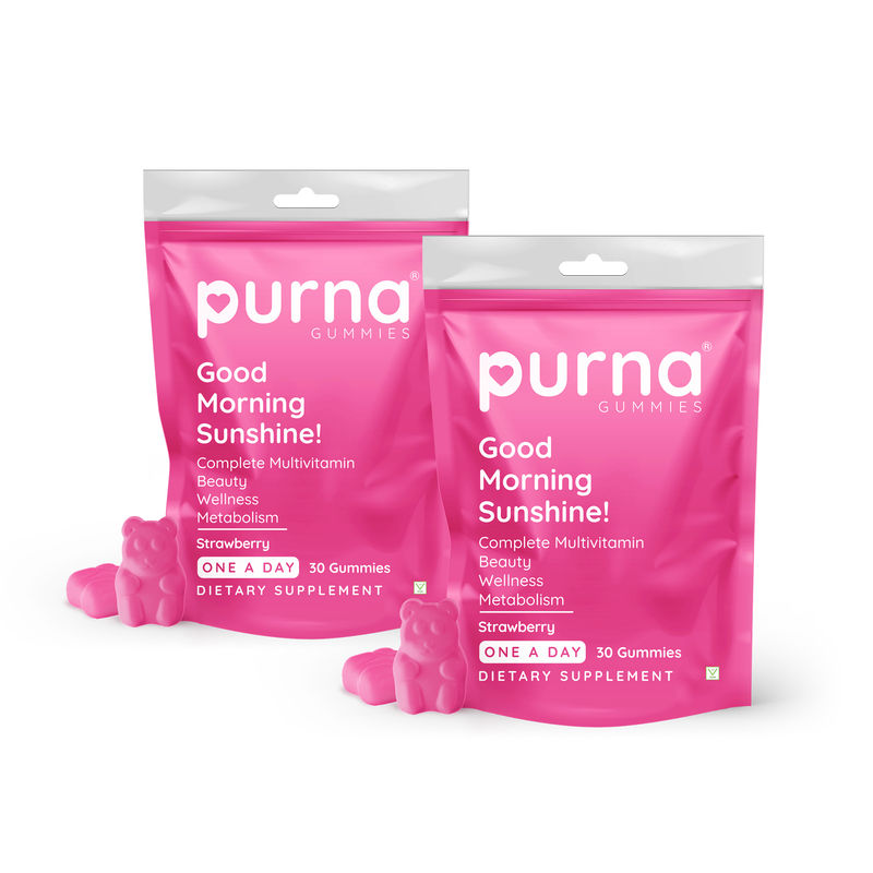 Buy Purna Gummies Good Morning Sunshine Multivitamins Strawberry ...