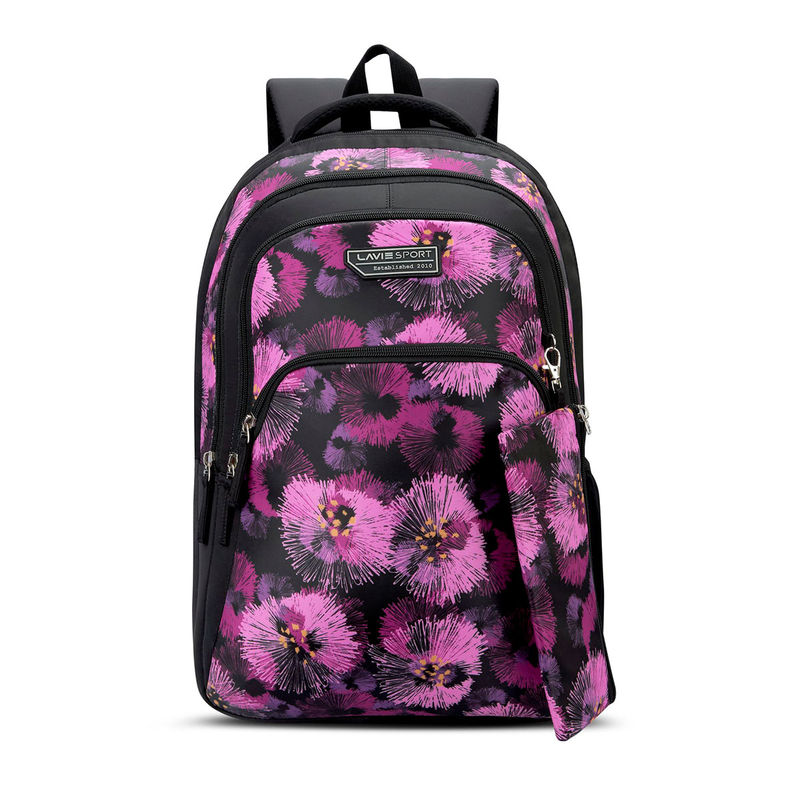 Buy Lavie Sport 36L Viola Backpack 19 inches Laptop Compatible Pencil ...