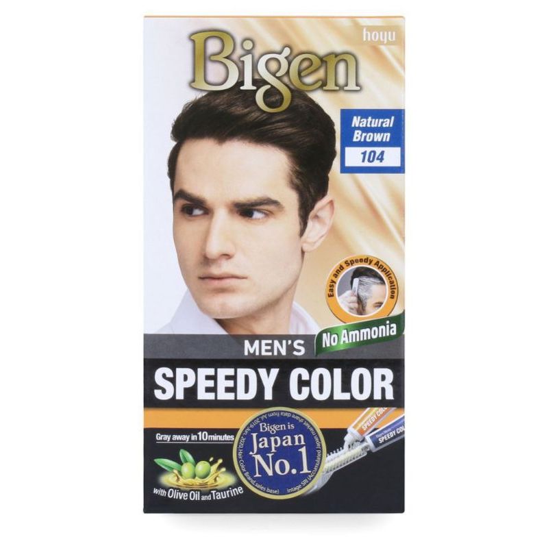 Buy Bigen Men's Speedy Hair Color - Natural Brown 104 (Brown) Online