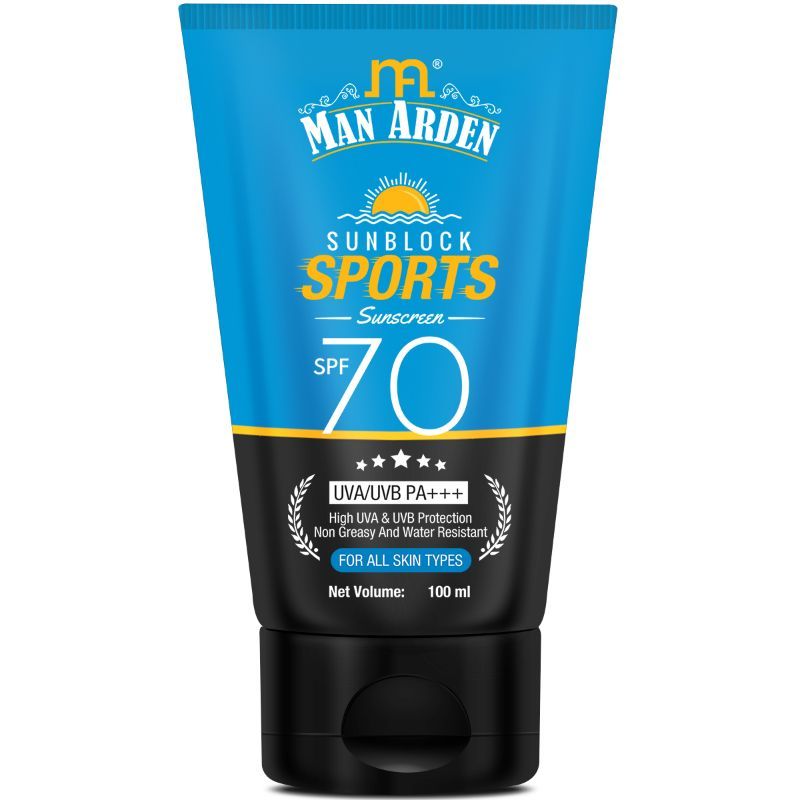 Buy Man Arden Sun Block Sports Sunscreen SPF 70 - For All Skin Types ...