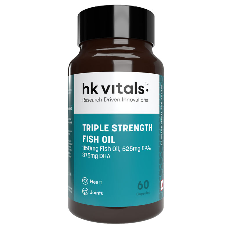 Buy HealthKart HK Vitals Super Strength Fish Oil Supplement - Softgel ...