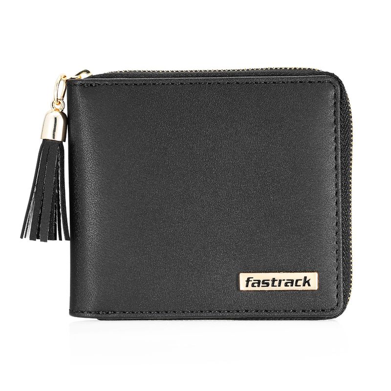 Buy Fastrack Black Zip Around wallet Online