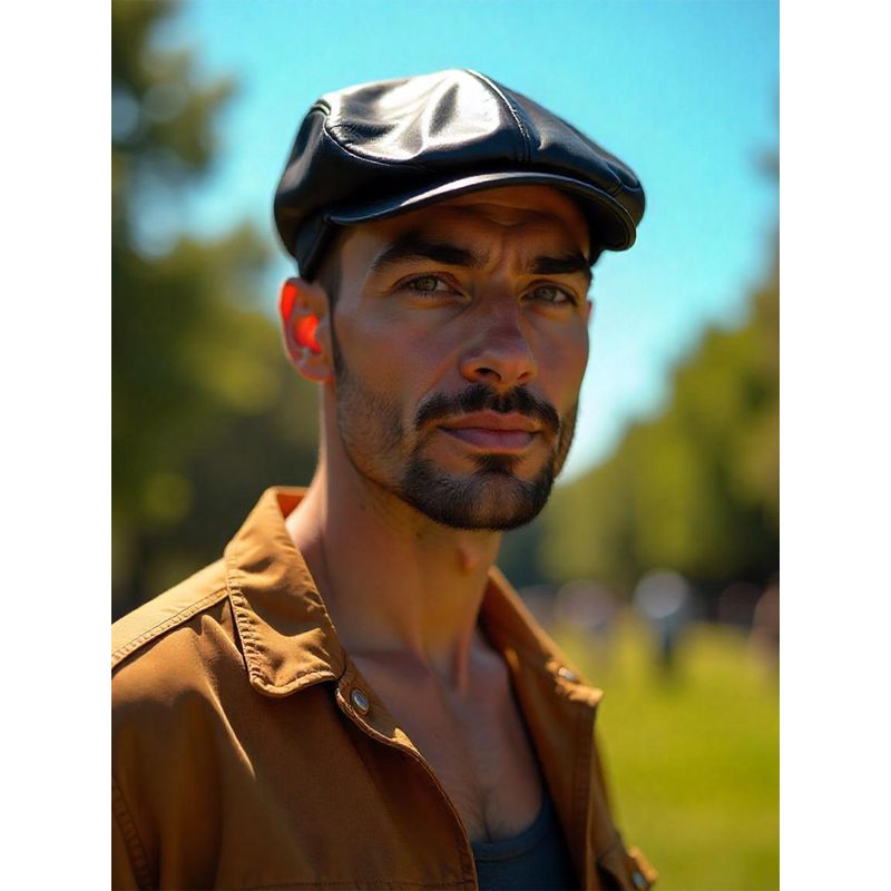 Buy CHOKORE Black Classic Huntsman Ivy Beret Cap Online