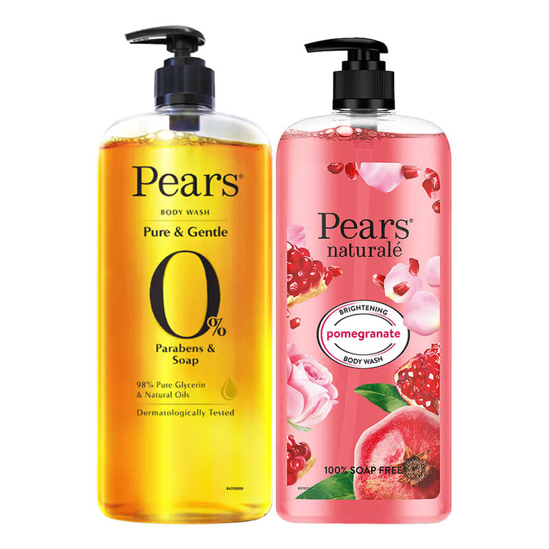 Buy Pears Pure & Gentle Pure Glycrerin & Brightening Pomegranate Body ...