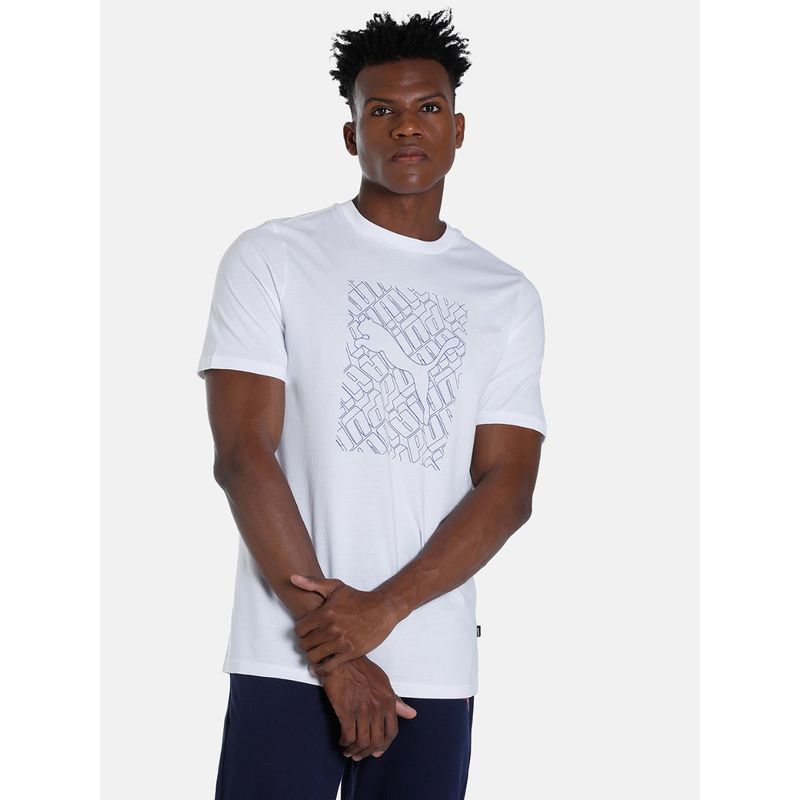 Buy Puma Graphics Cat Mens White T-shirt Online