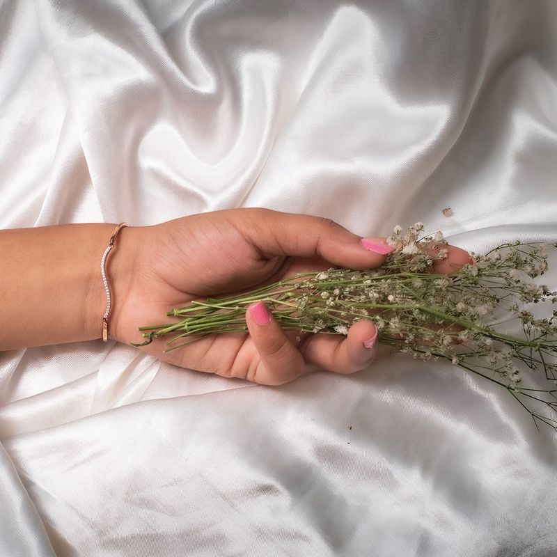 Buy Praavy 925 Sterling silver Path of Life Bracelet in Rose Gold ...