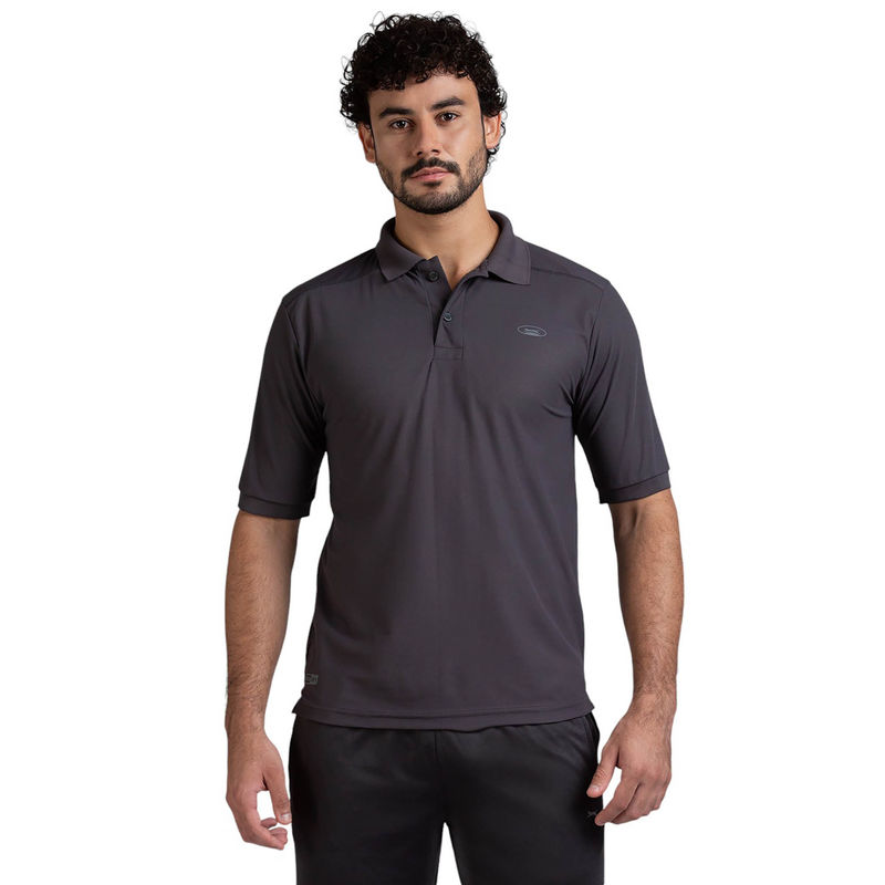 Buy Black Panther Mens Graphite Polyester Acti Fit Polo T-Shirt Online