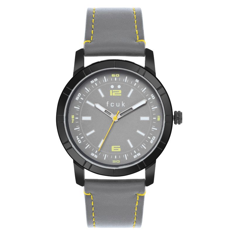 Buy Fcuk Watches Analog Grey Dial Watch for Men - FK00012C Online