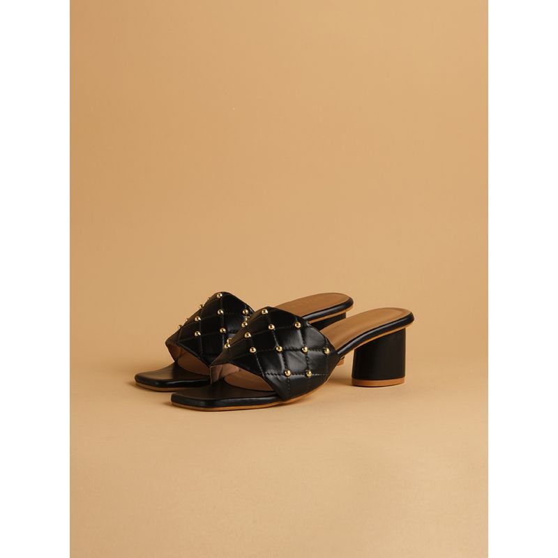 Buy Eridani Textured Black Coco Heels Online