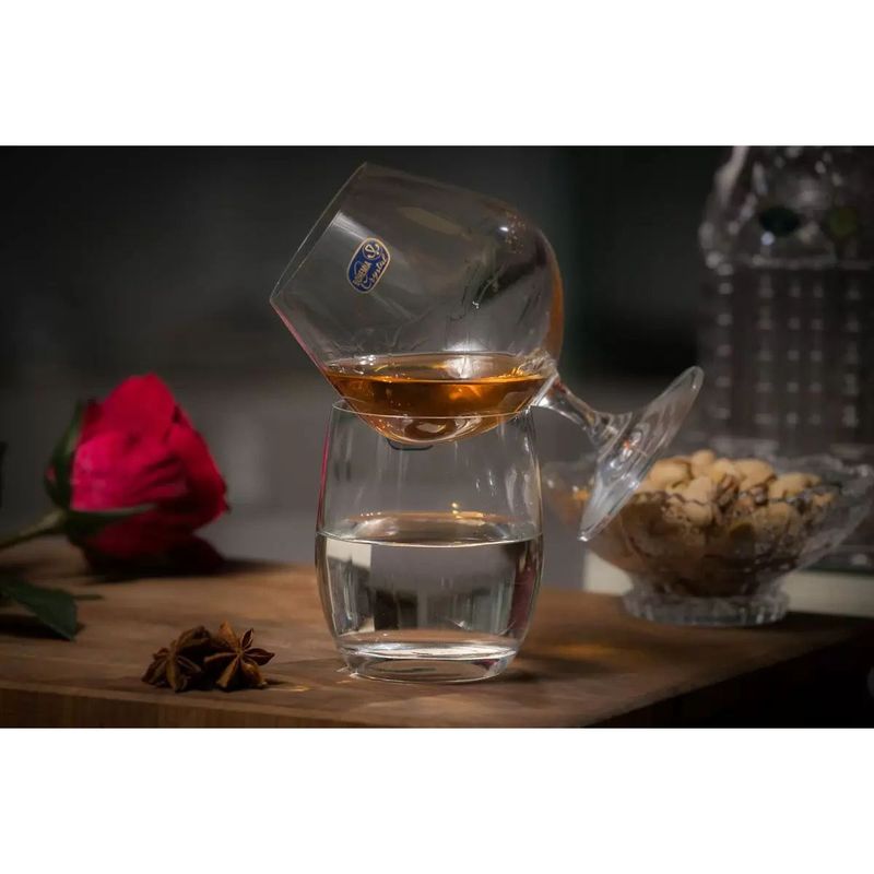 Buy Bohemia Crystal Lara Brandy Whiskey Glass, 400ml (Set of 6) Online